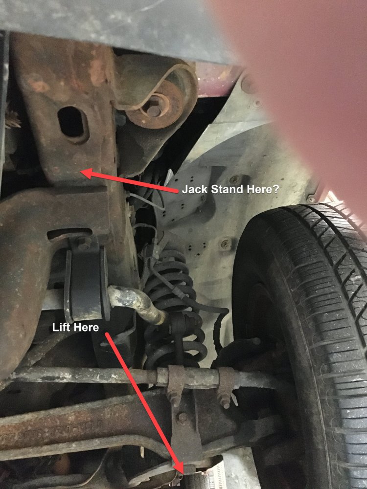 Floor jack lifting points? | The Ranger Station