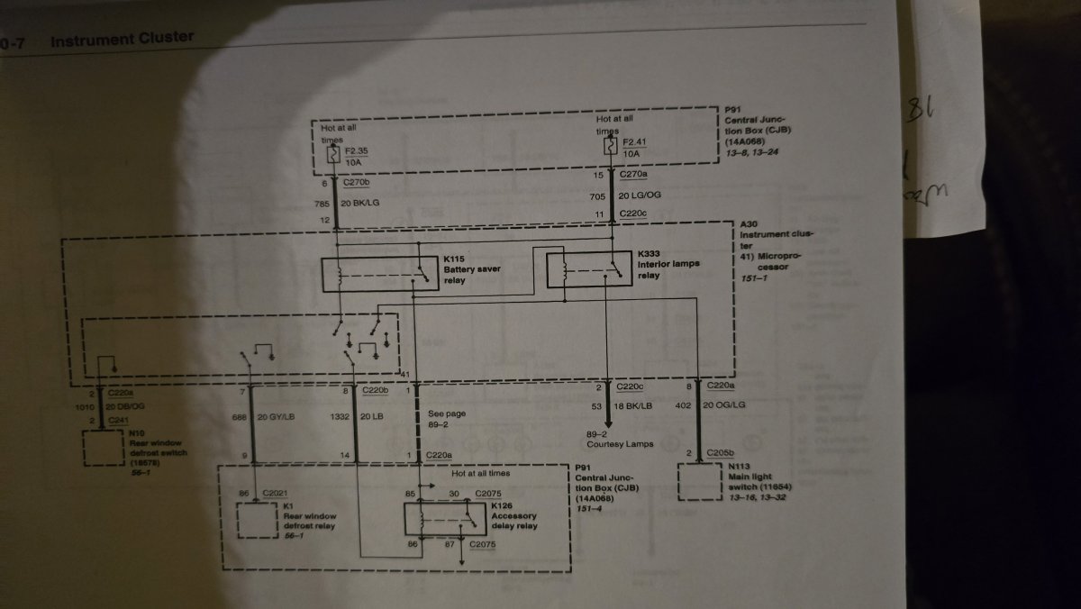2006 Ranger Interior Lamp/Light Relay? | The Ranger Station