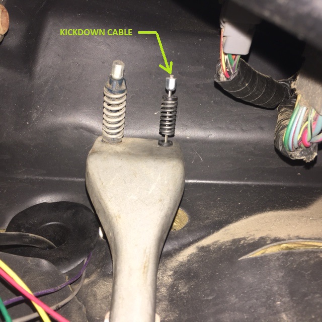 Kick down cable adjustment procedure | The Ranger Station