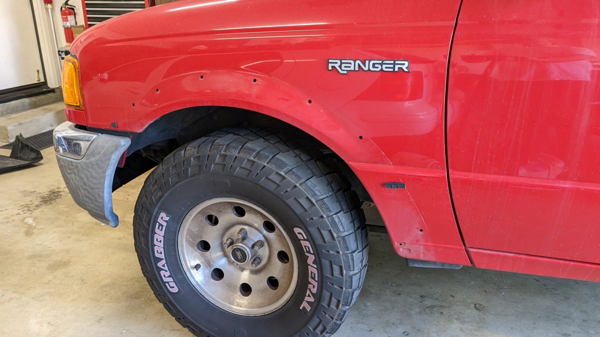Which aftermarket flares cover the punch holes? | The Ranger Station
