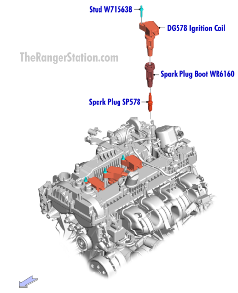 Ford Ranger 2.3L EcoBoost Ignition Coil & Spark Plug Removal & Install ...