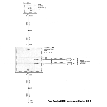 2019 Ford Ranger Instrument Cluster Wiring Diagrams - The Ranger Station